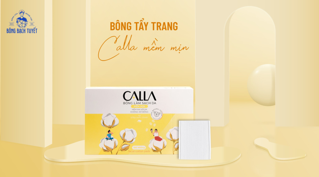 Review bông tẩy trang CALLA của Bông Bạch Tuyết có gì hot? | Bông Bạch Tuyết - Bông Của Người Việt